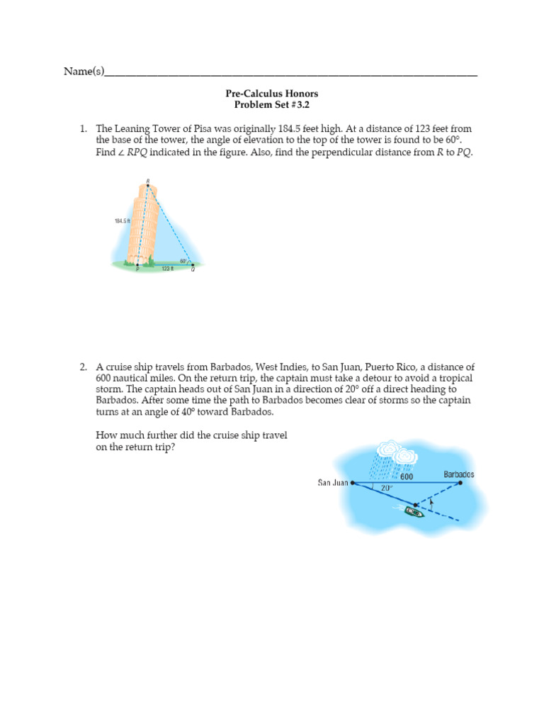 PCH Problem Set 3.2 | PDF