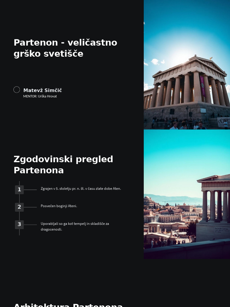 Parthenon Velicastno Grsko Svetisce | PDF