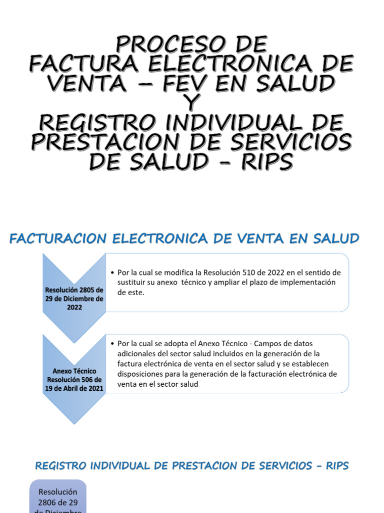 Implementación RIPS en Facturación Electrónica Salud | PDF | Factura