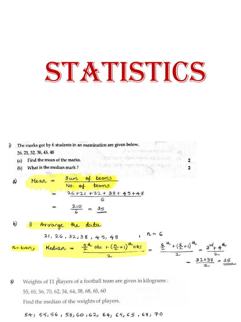 STATISTICS AND POLYNOMIALS - FINAL | PDF