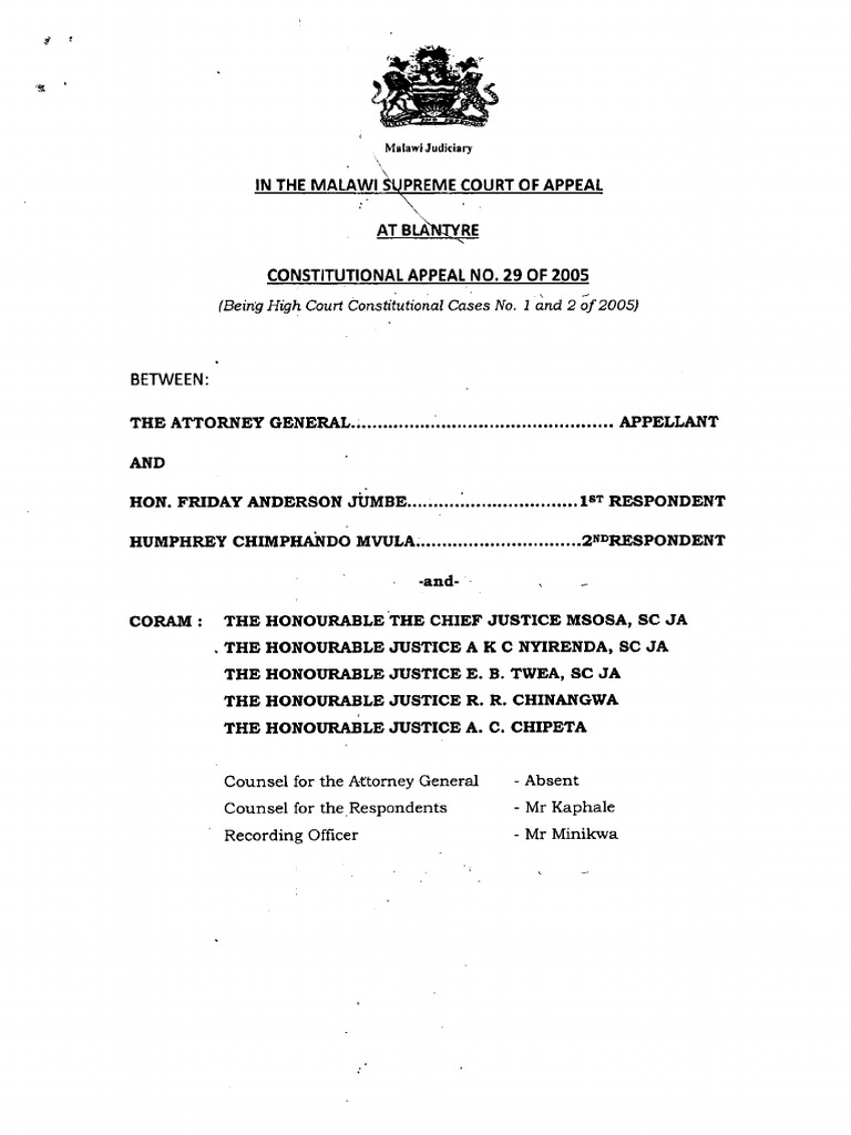 Jumbe - Judgement-Supreme Court | PDF