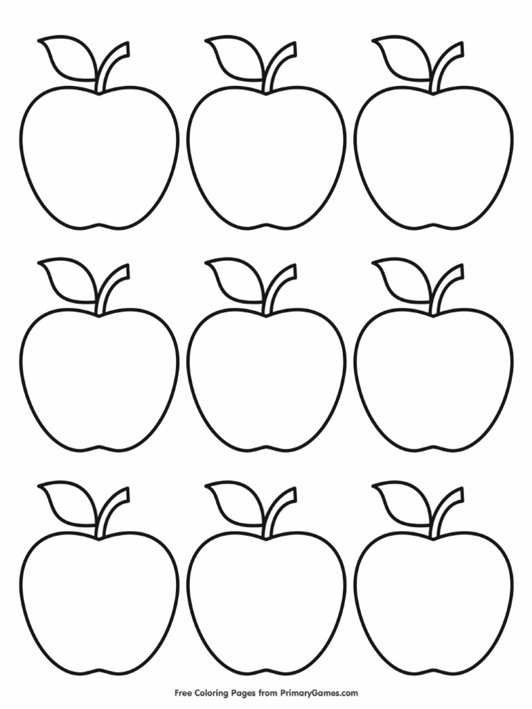 82 Simple Apple Outline 9 | PDF