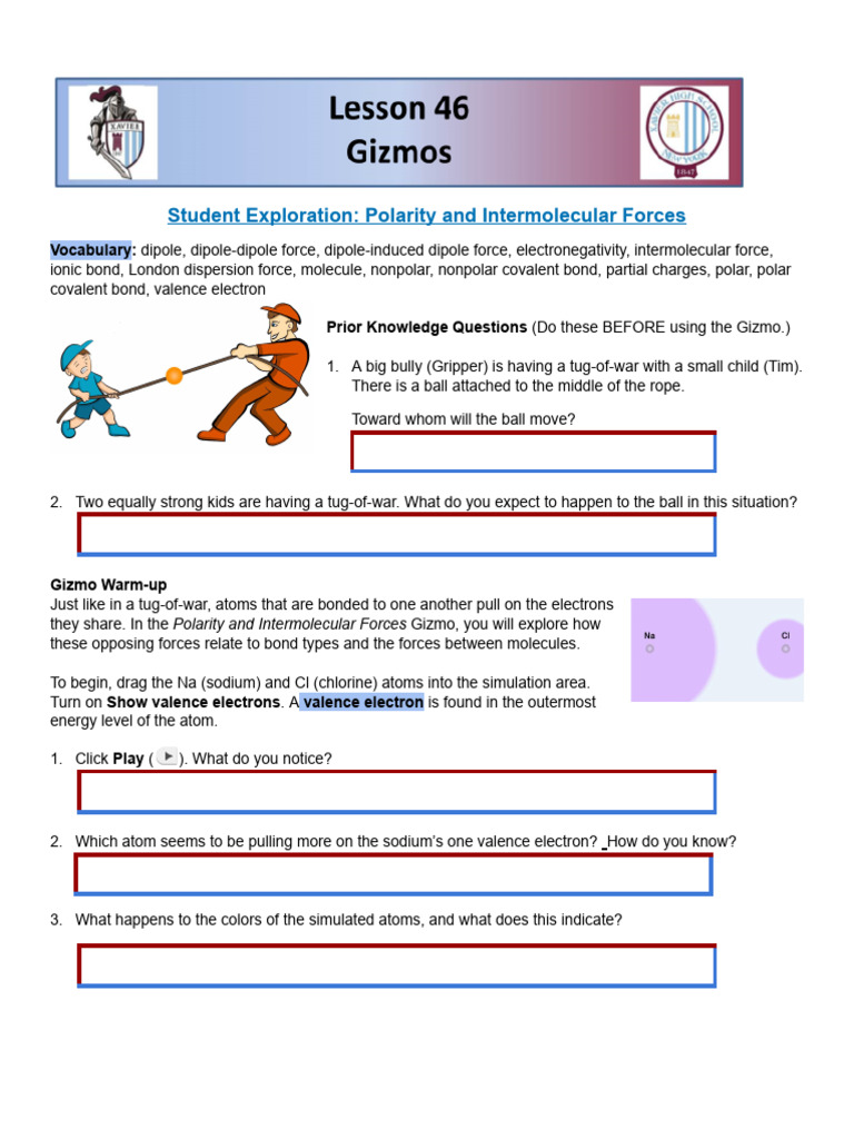 Lesson 46 Intermolecular Force sSE | PDF | Chemical Polarity | Chemical ...