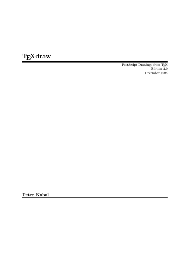 Texdraw | Download Free PDF | Te X | Computing