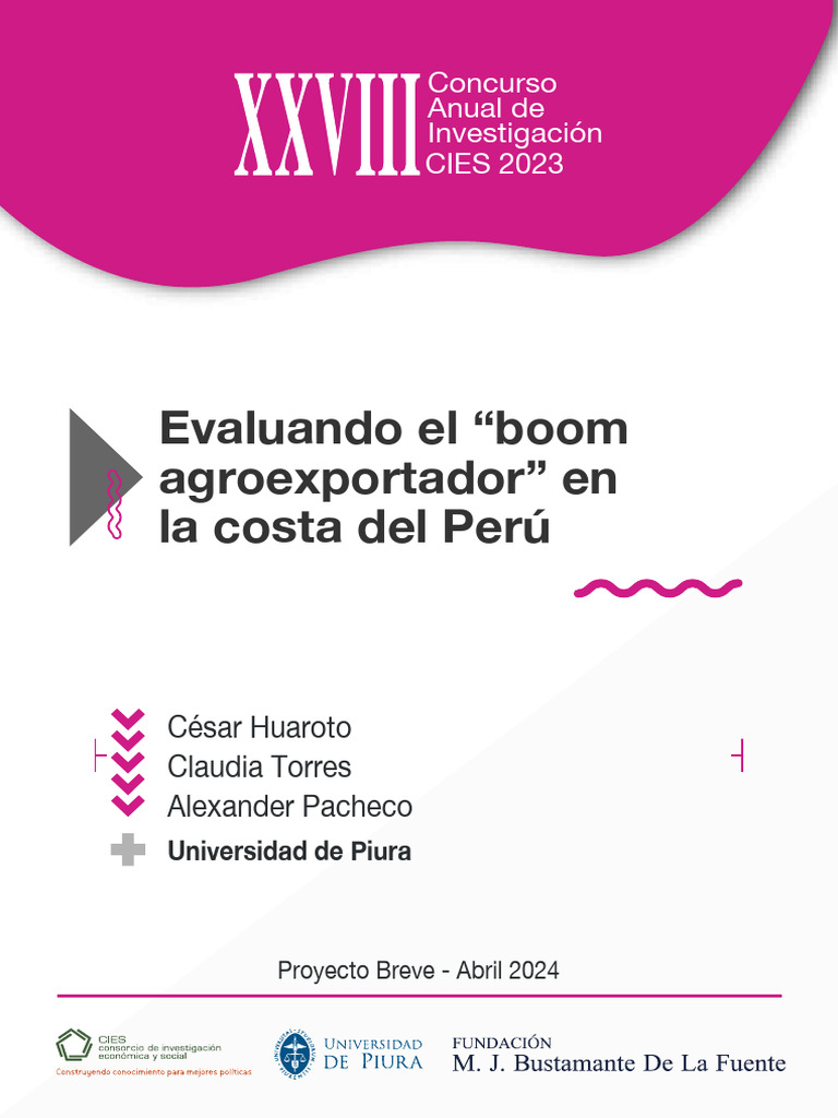 Boom Agroexportador en La Costa Del Peru | PDF | Agricultura | Empleo