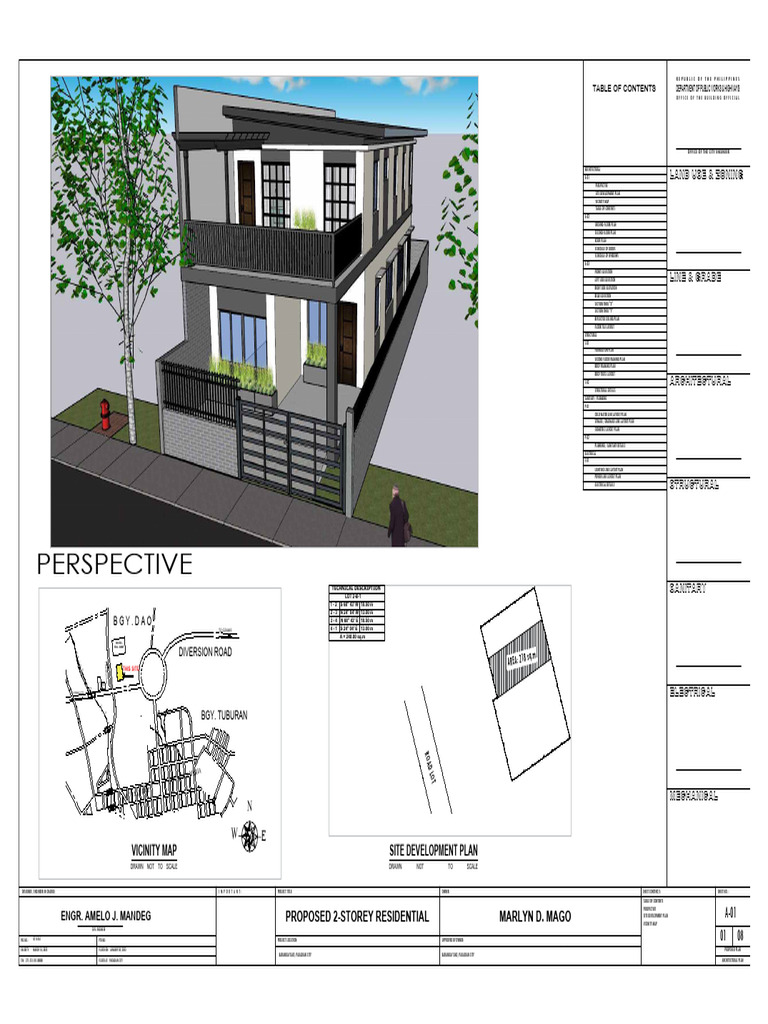 Perspective: Vicinity Map Site Development Plan | PDF | Door | Civil Engineering
