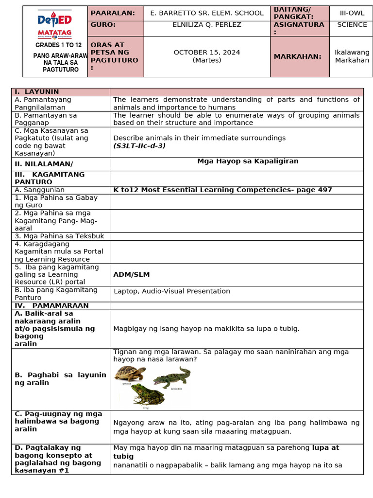 Science Week3 Day 2 | PDF