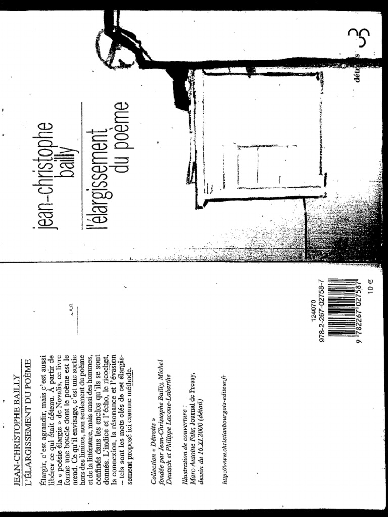 Copie de JC BAILLY L'élargissement Du Poème | PDF