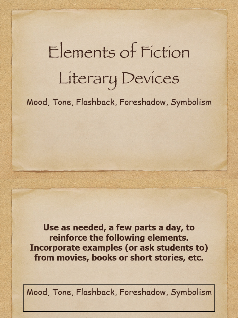 Mood Tone Flashback Foreshadow Symbolism | PDF | Mood (Psychology ...