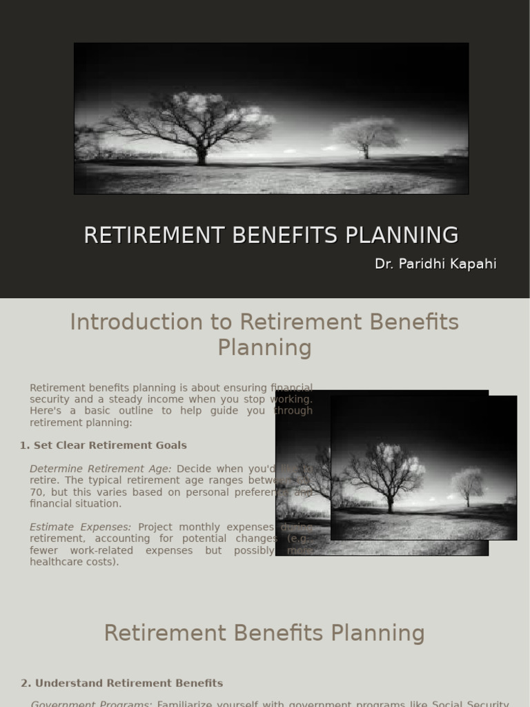 Retirement Benefits Planning Guide | PDF | Estate Planning | Retirement