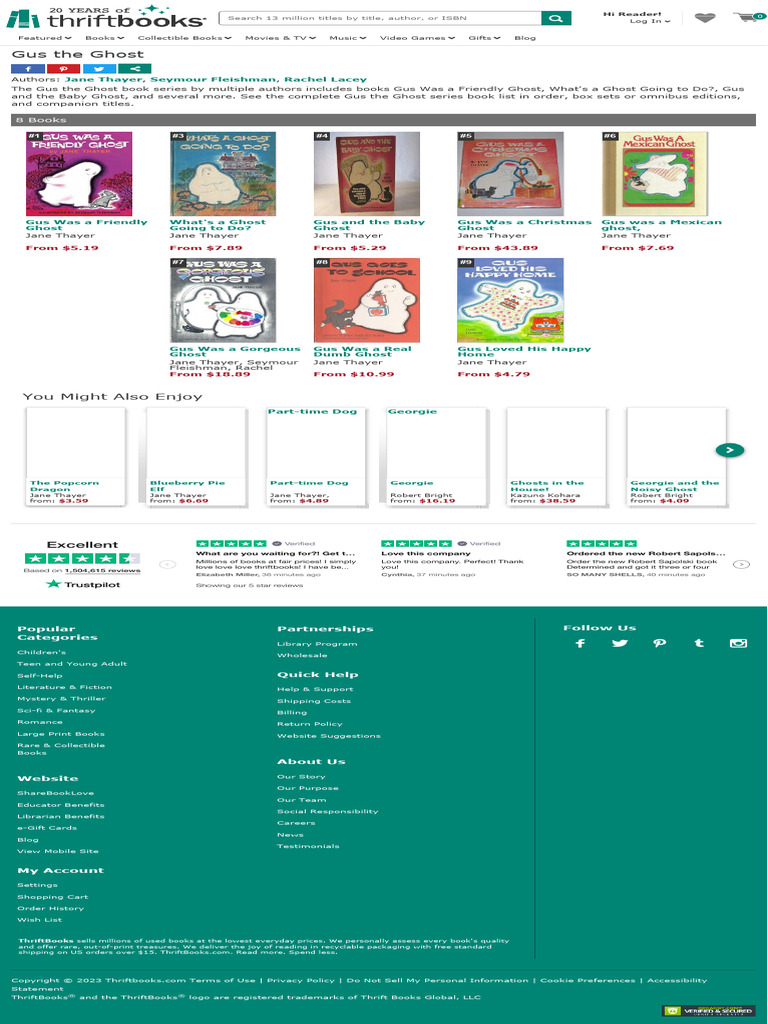 Gus The Ghost Book Series | PDF