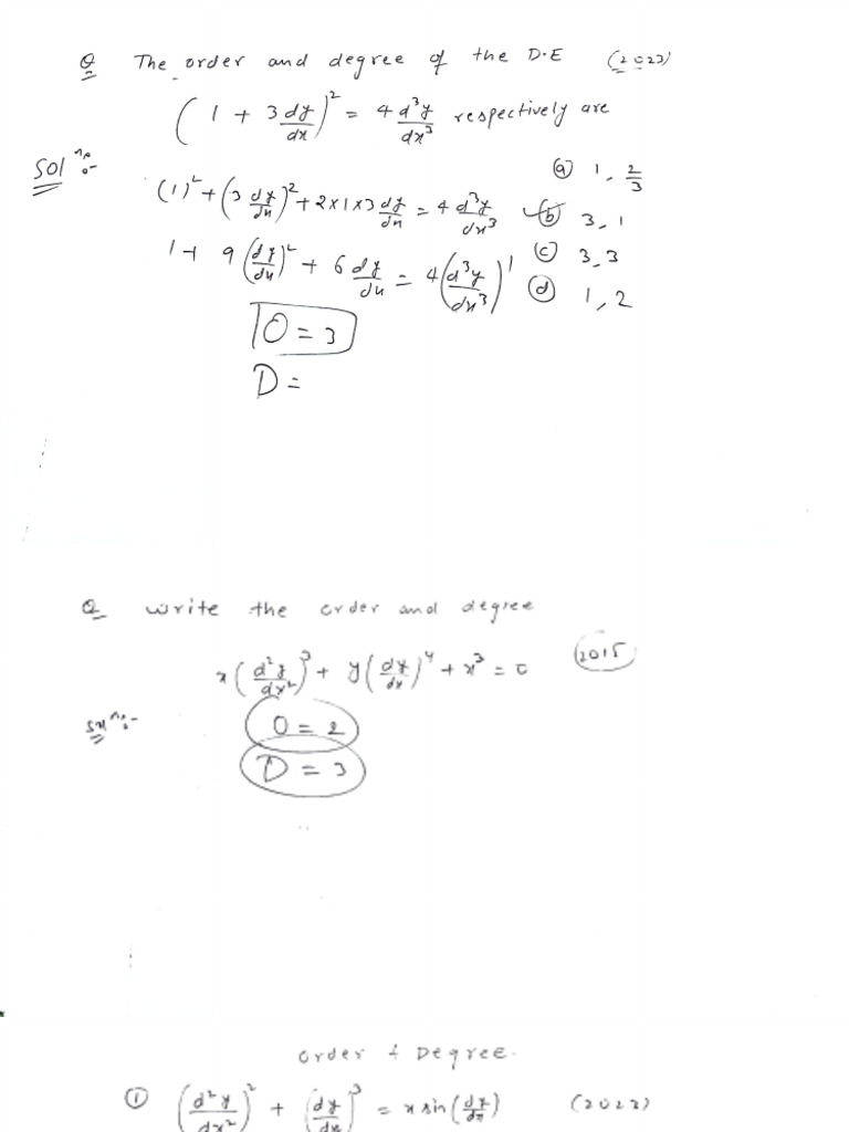 Differential Equation - Part 1 | PDF