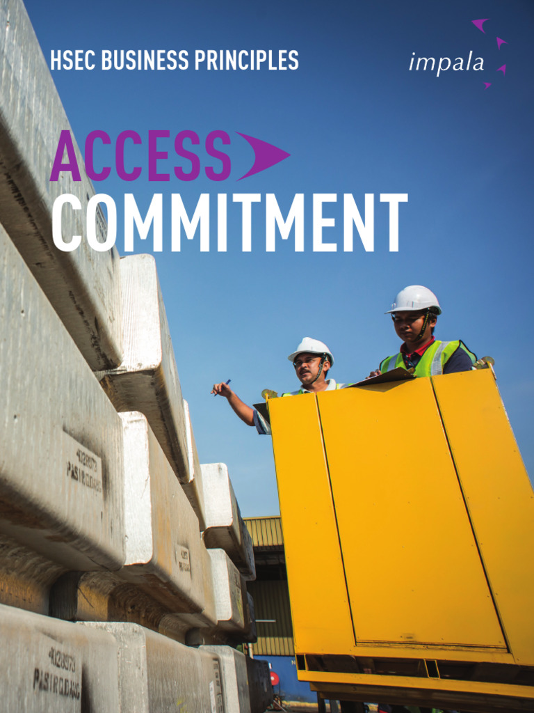 Impala Hsec Business Principles | PDF | Occupational Safety And Health ...