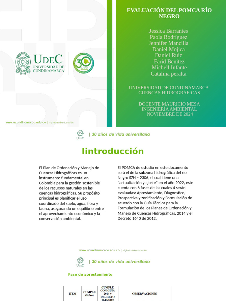 Evaluación del POMCA Río Negro 2024 | PDF | Sustentabilidad | Entorno ...