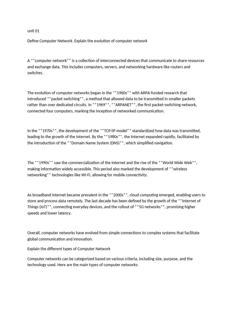 cn unit 1 and 2 | PDF | Computer Network | World Wide Web