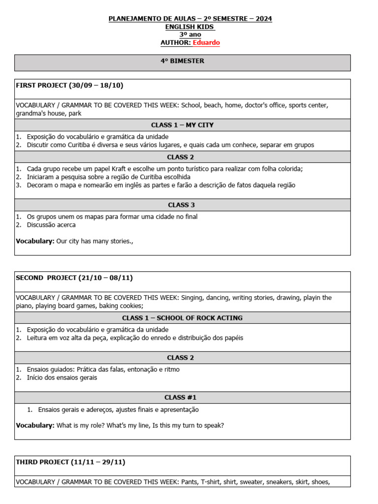 ENGLISH KIDS 3%C2%BA - 4bi.pdf | PDF