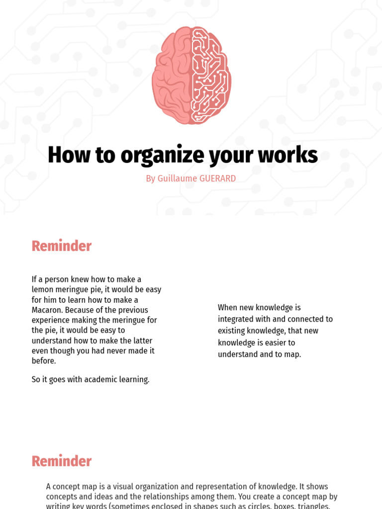 3 Organize Your Findings | PDF | Theory | Concept