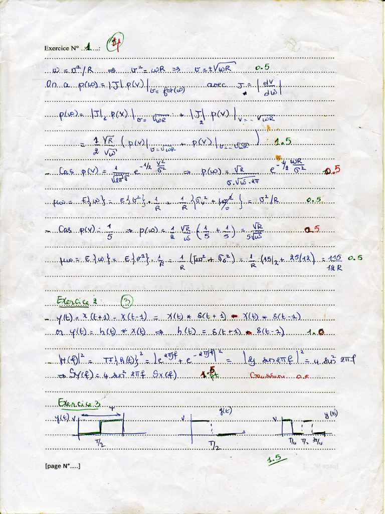 Corrigé-Interro S2 2012 | PDF