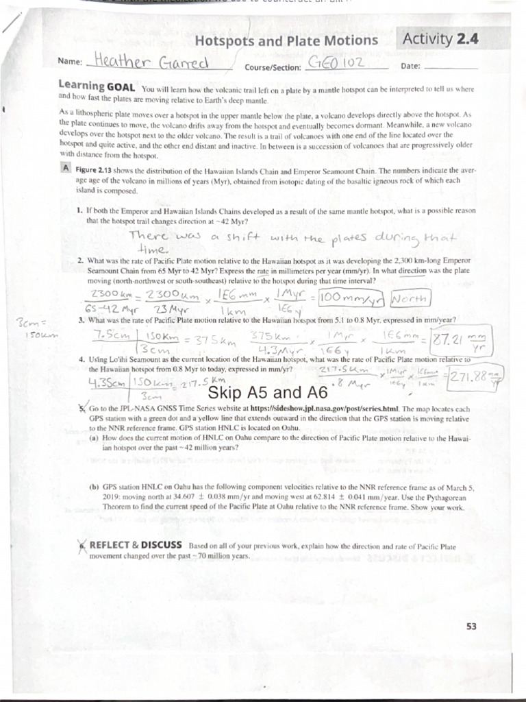 Hotspots and Plate Motions | PDF