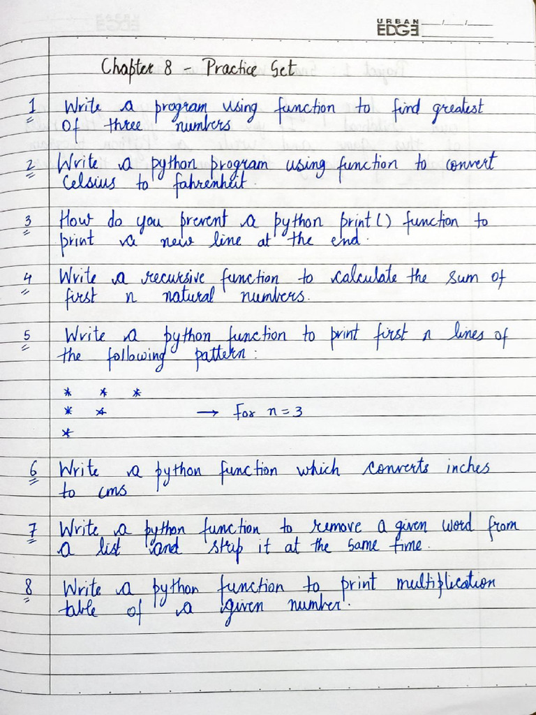 Chapter 8 Practice Set | PDF