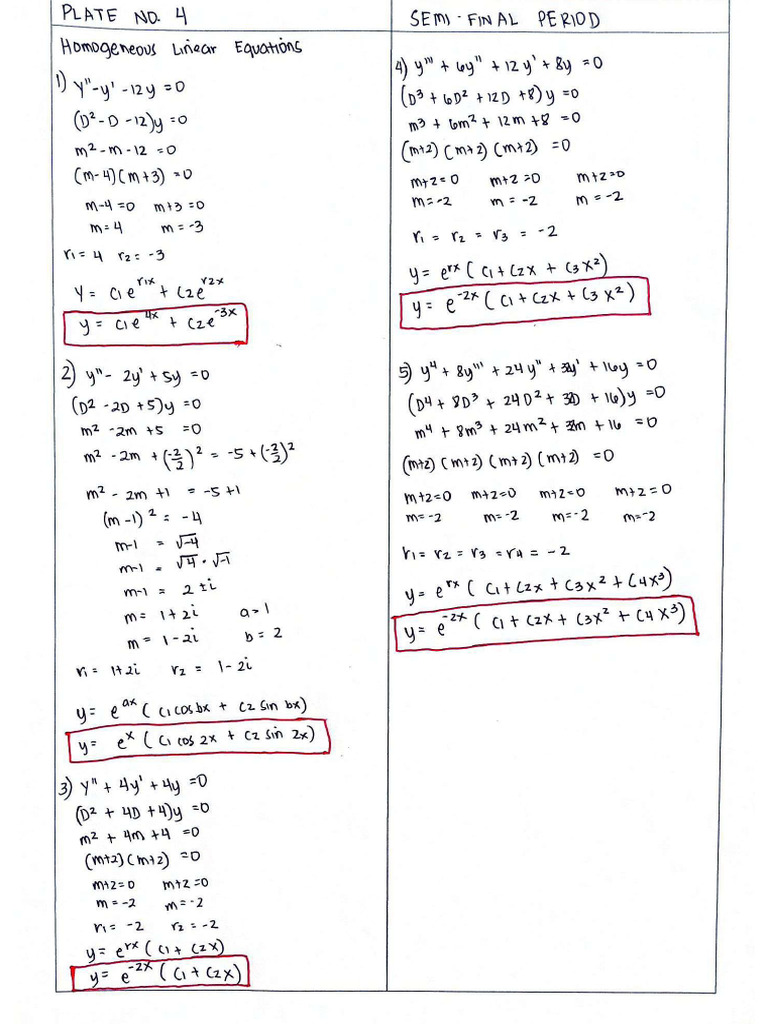 Differential Equations | PDF