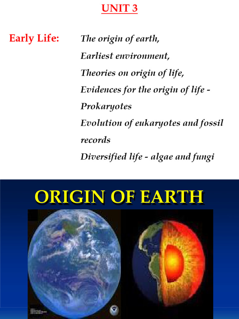 Origin of Earth and Life Theories | PDF | Nuclear Physics | Atoms