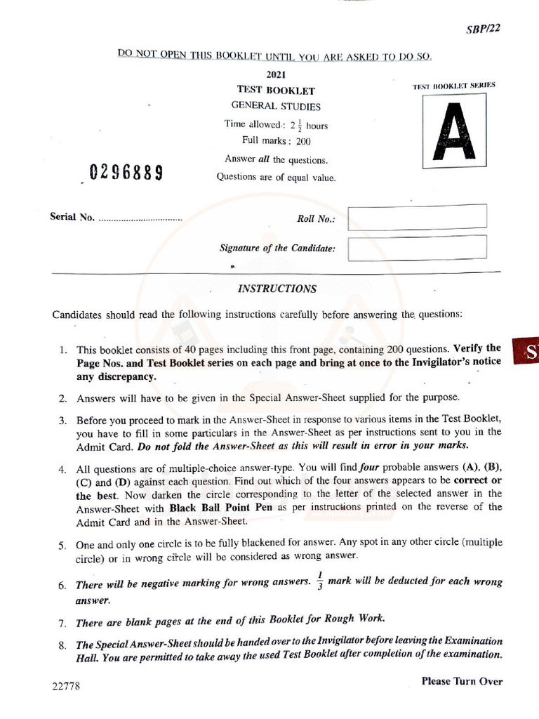 WBJSJ Pre Exam Paper 2022 806 | PDF