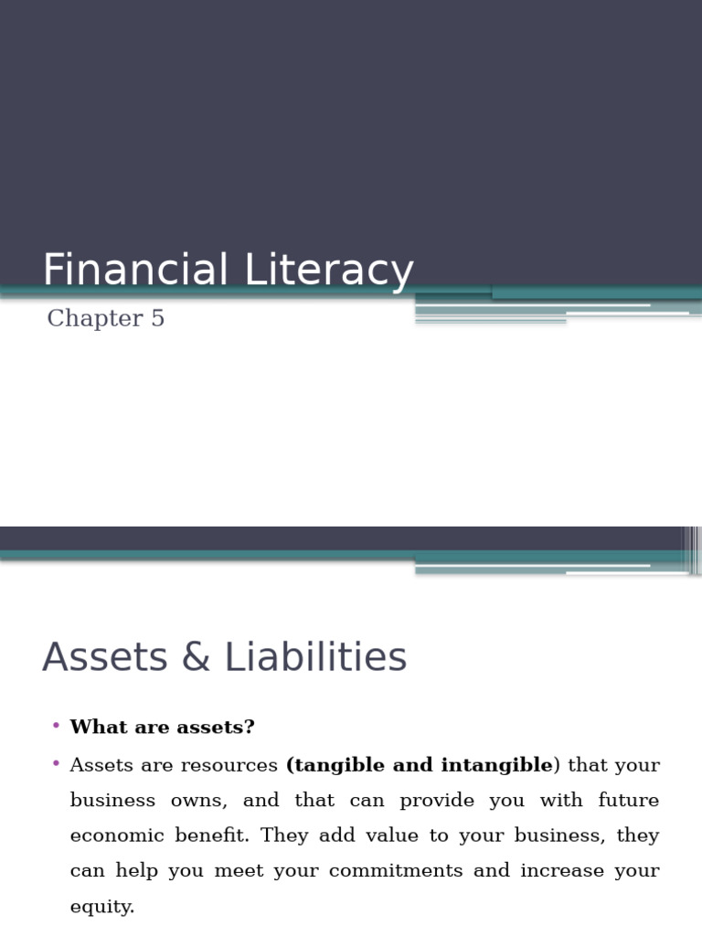 5.1 Financial Literacy | PDF | Expense | Equity (Finance)