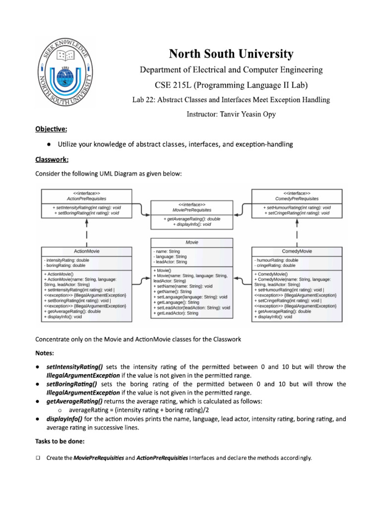 Lab 22 Manual CSE215 Summer 2024 | PDF