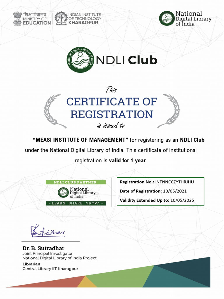 Ndli Certificate | PDF
