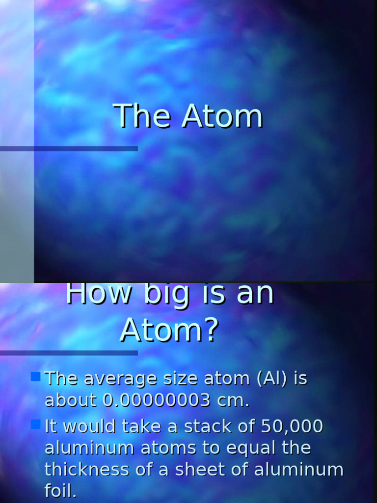 Atoms INTRO | PDF | Atoms | Neutron