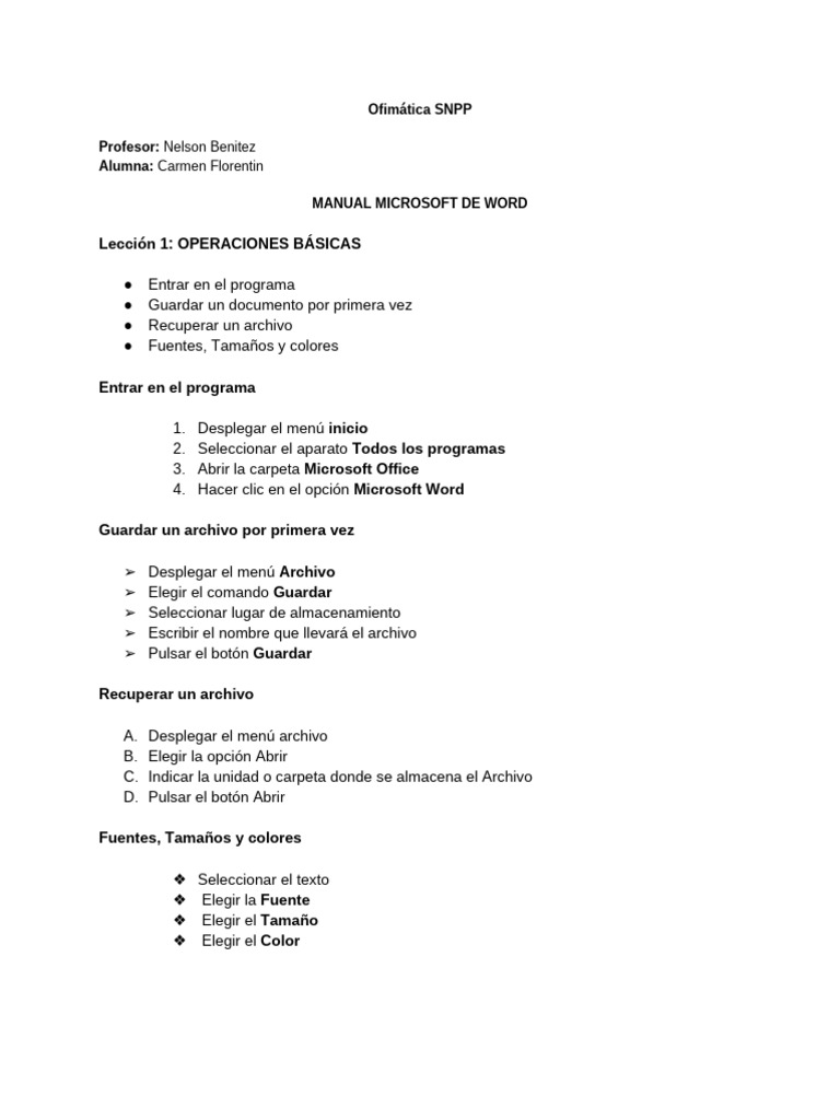 Ofimática SNPP | PDF