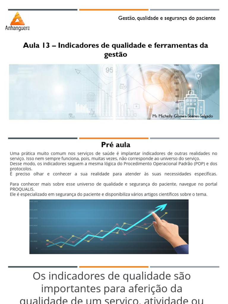Indicadores de Qualidade em Saúde | PDF | Qualidade (negócios)