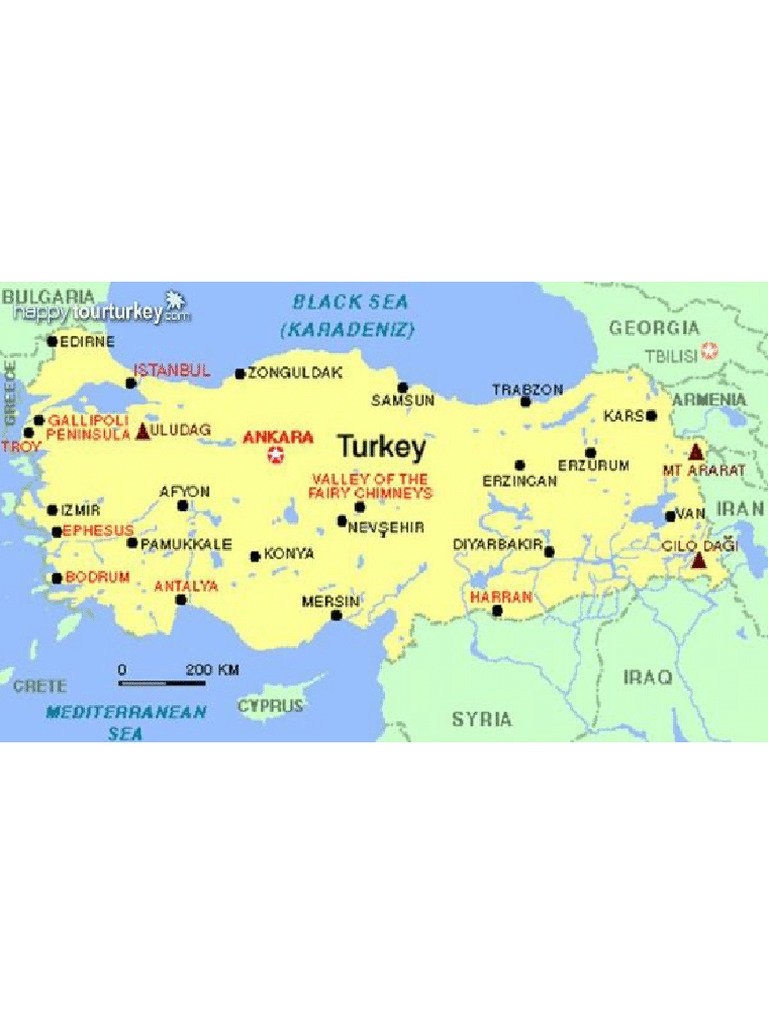 Map of Turkey | PDF