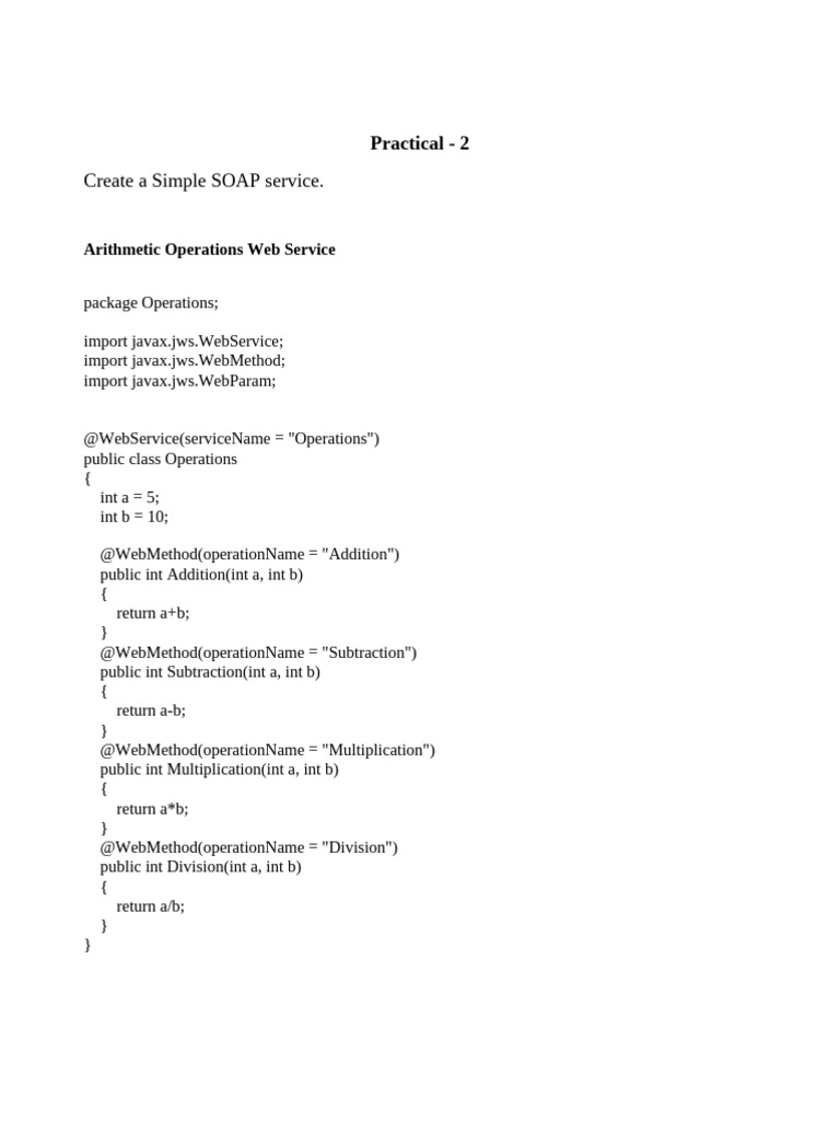 CCWS Practical - 2 | PDF