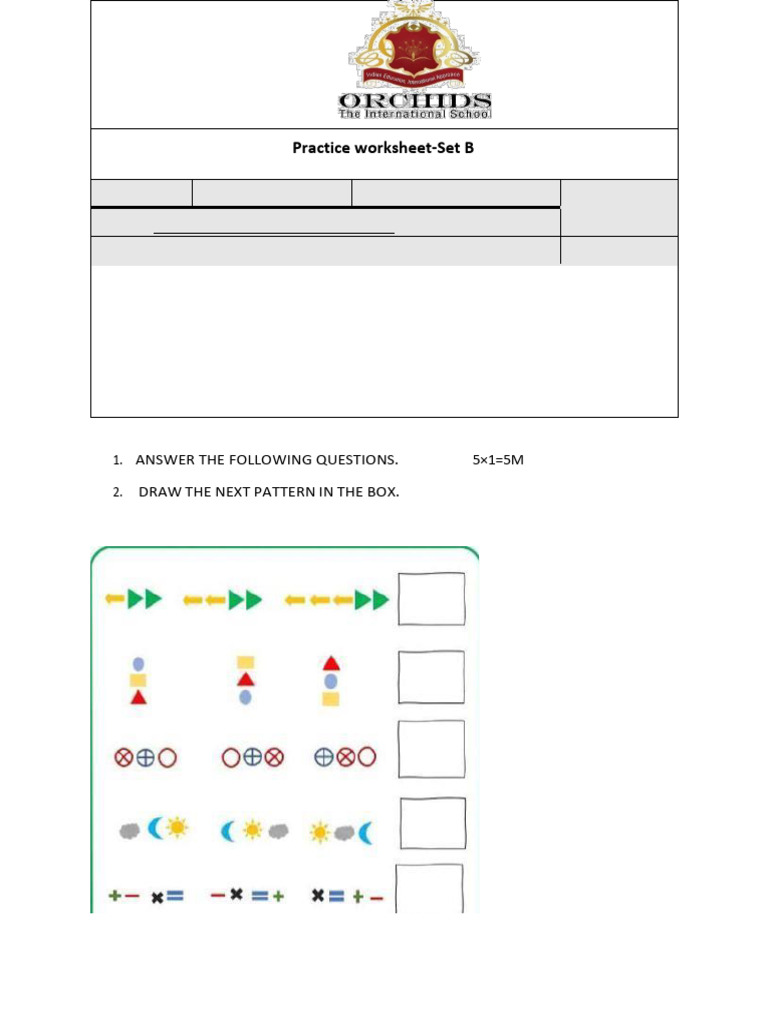 Grade 3 Math Practice Worksheet Set B | PDF