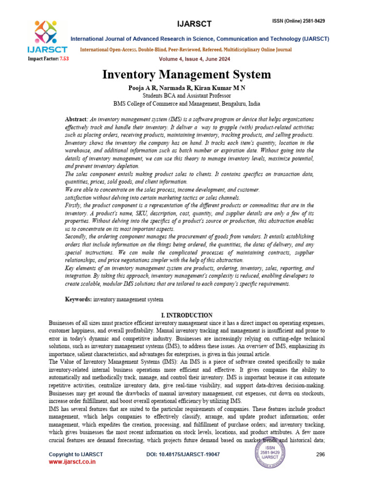 Paper19047cc | PDF | Inventory | E Commerce