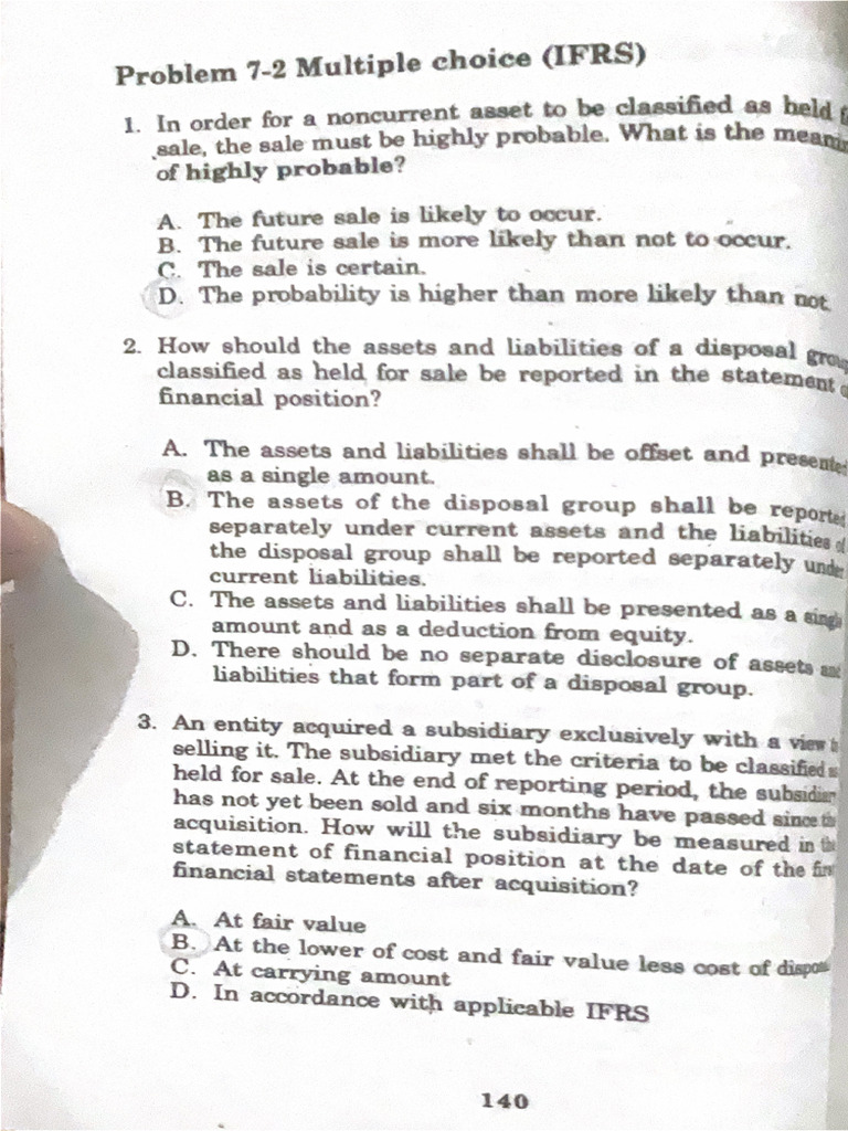 Ia Valix Chapt 7 Ans Key | PDF