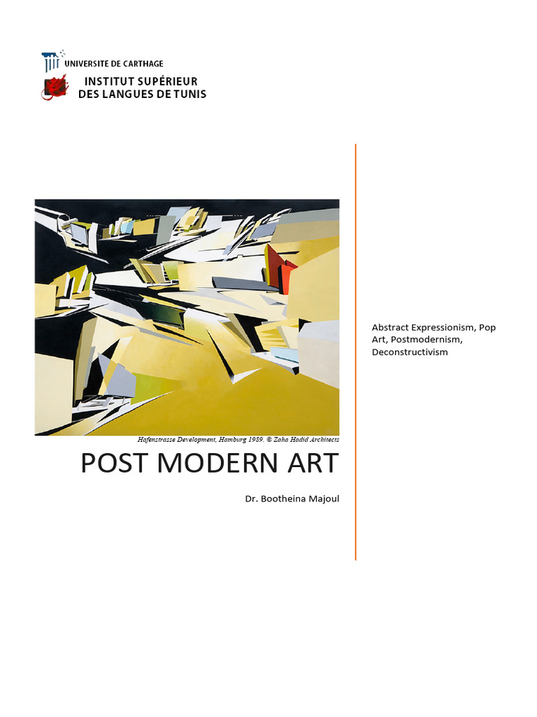 Post Modern Art Movements | PDF | The Arts | Style