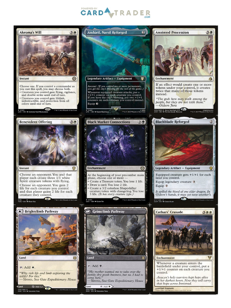 Spirits Deck List Print Best | PDF