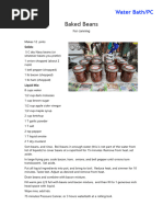Pepsi Baked Beans | PDF