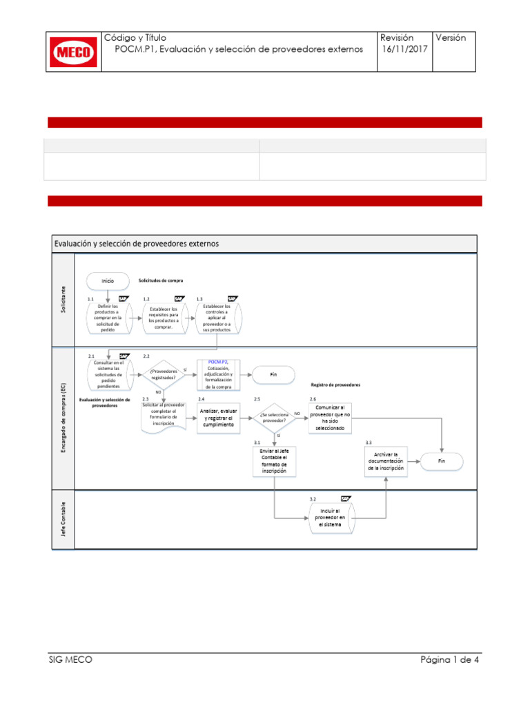 POCM.P1, Evaluación y Selección de Proveedores Externos | PDF ...