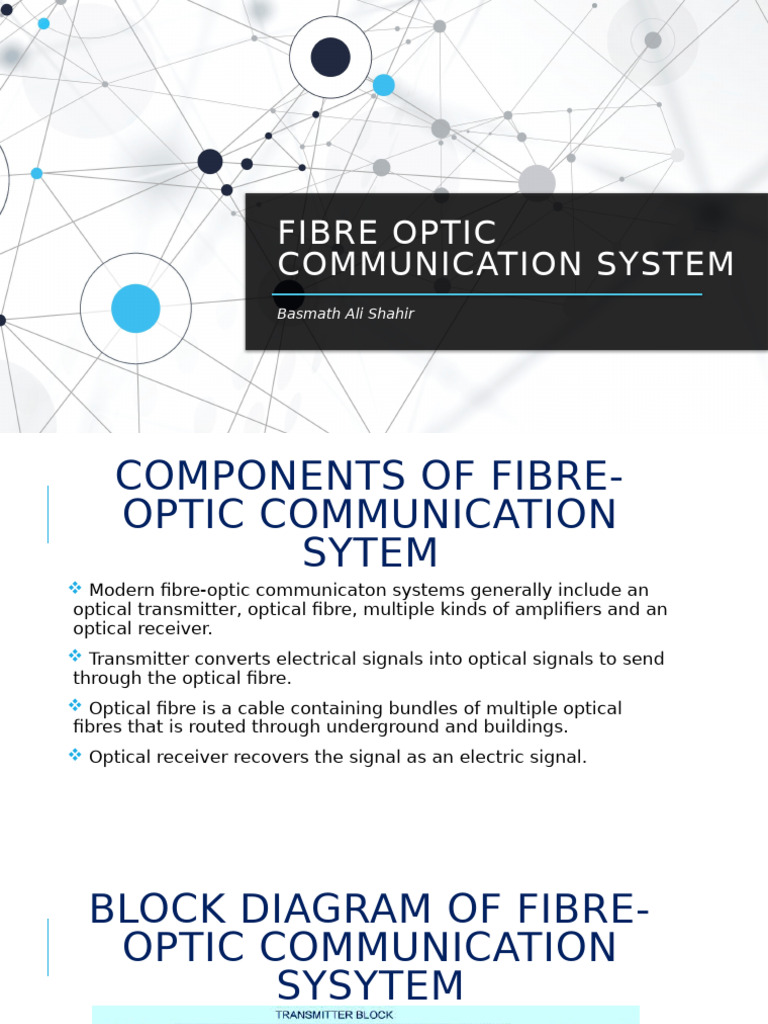 Fibre Optic Communication System | PDF