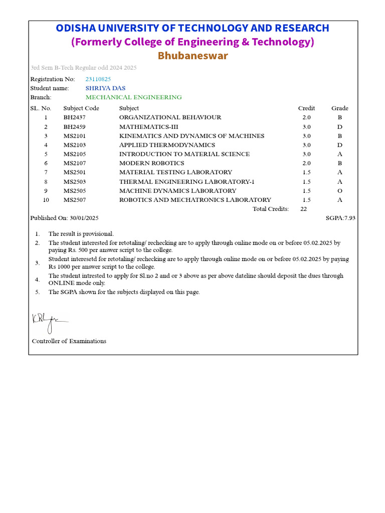 Outr (Fmr Cet) Results (1) | PDF | Mechanics | Physics