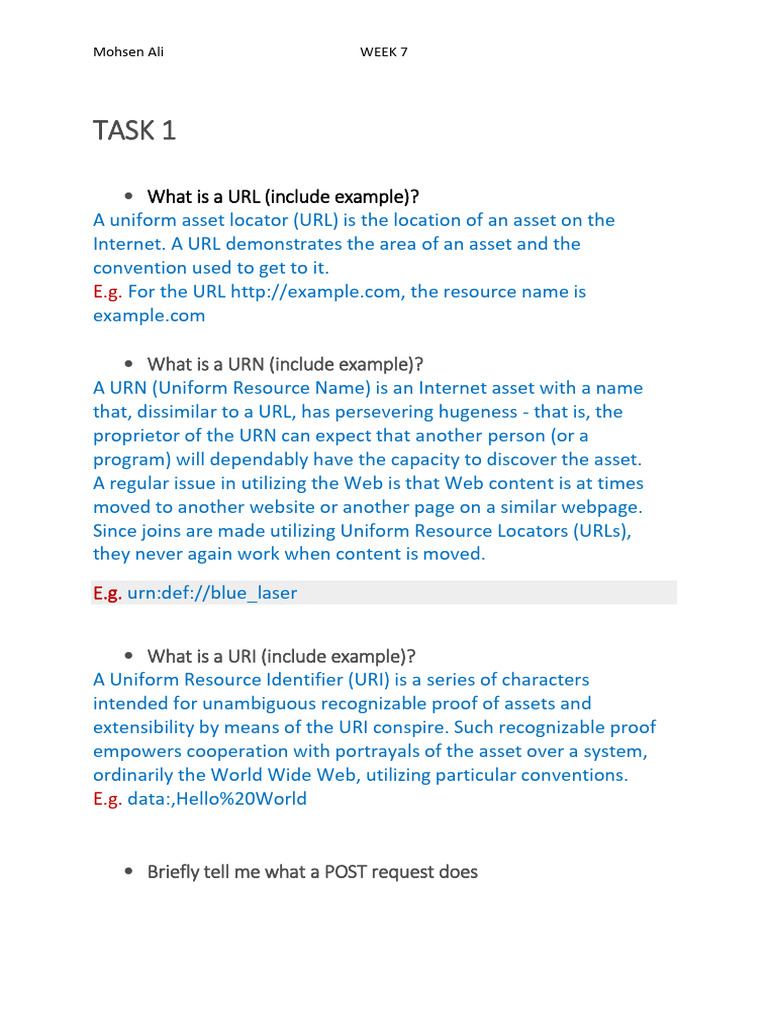 Adv net sec 1 Week 7 | PDF | Uniform Resource Identifier | World Wide Web