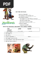 Scene Script - Zootopia | PDF