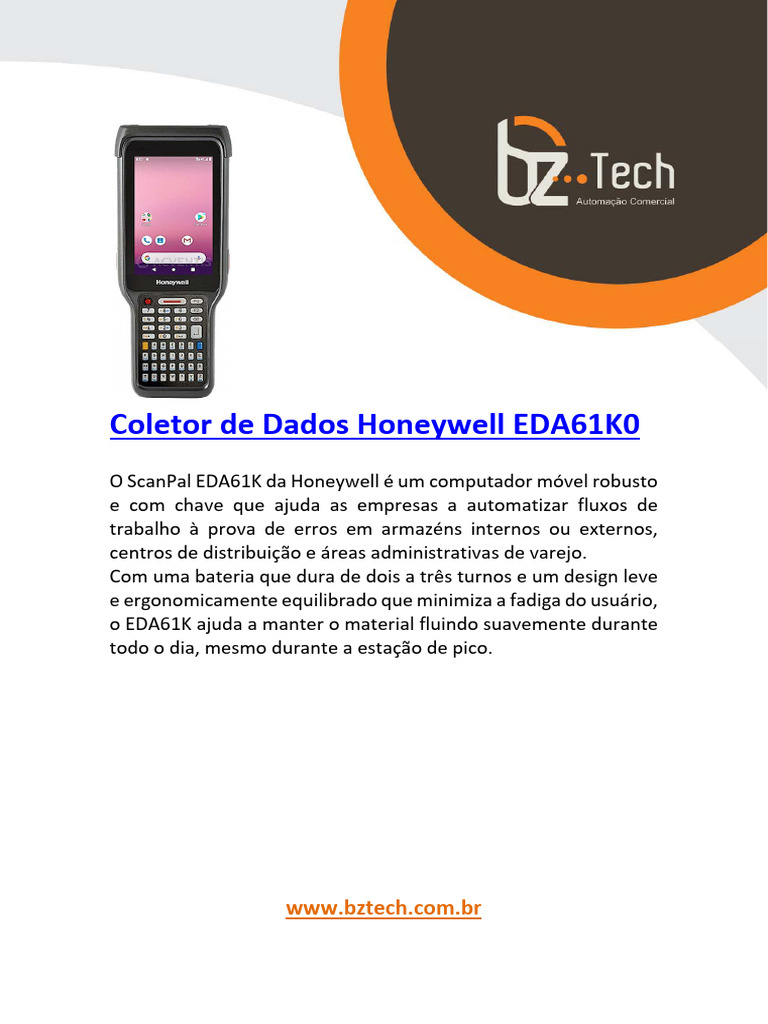 Manual Honeywell Eda61k | PDF | Smartphone | Usb