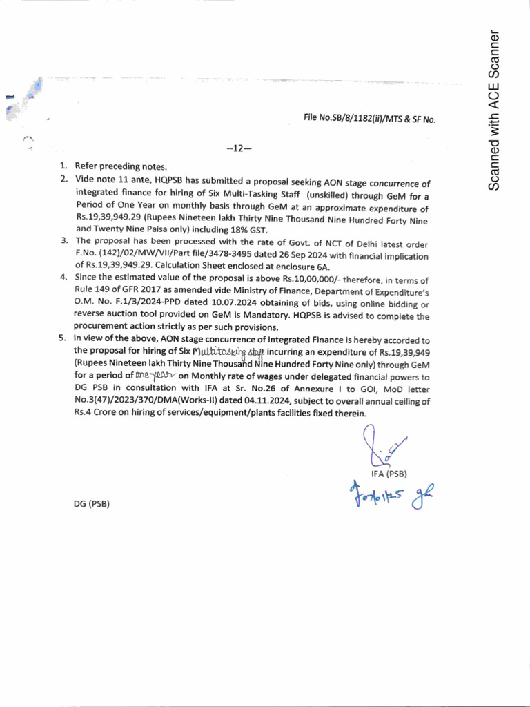 IFA Approval 2 | PDF