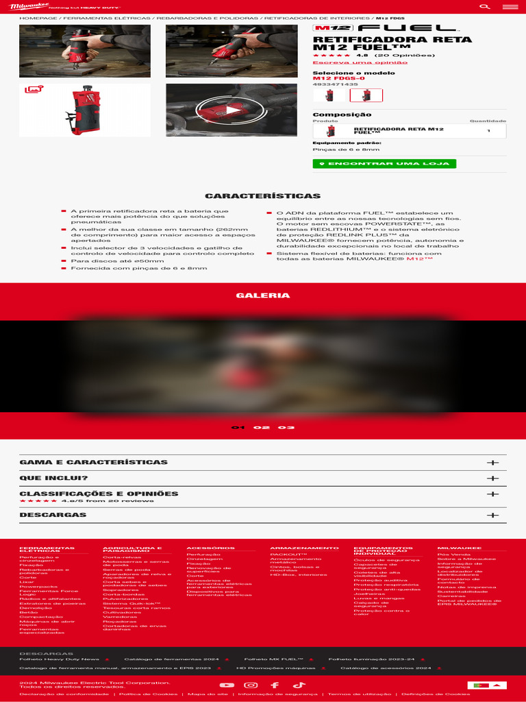 Retificadora Reta M12 FUEL™ M12 FDGS Milwaukee Tool PT 2 | PDF ...