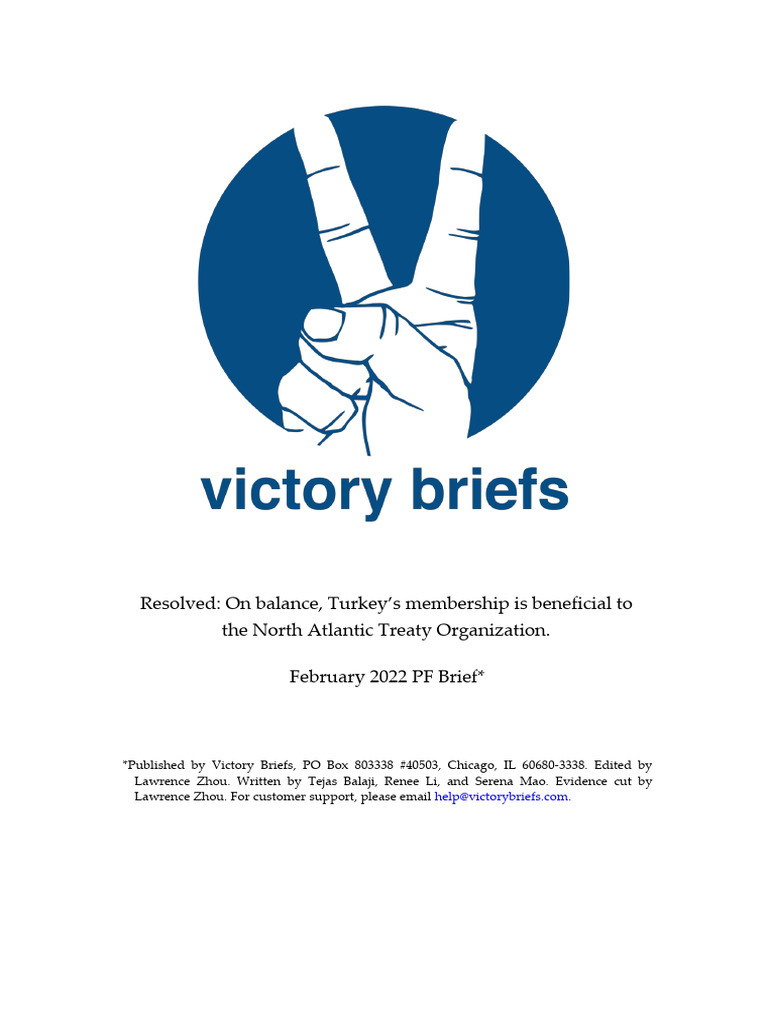 Victory Briefs 2022 | PDF | Nato | Recep Tayyip Erdoğan